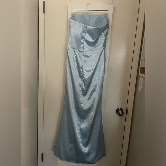 Dresses | Sky Blue Strapless Mermaid Dress | Poshmark